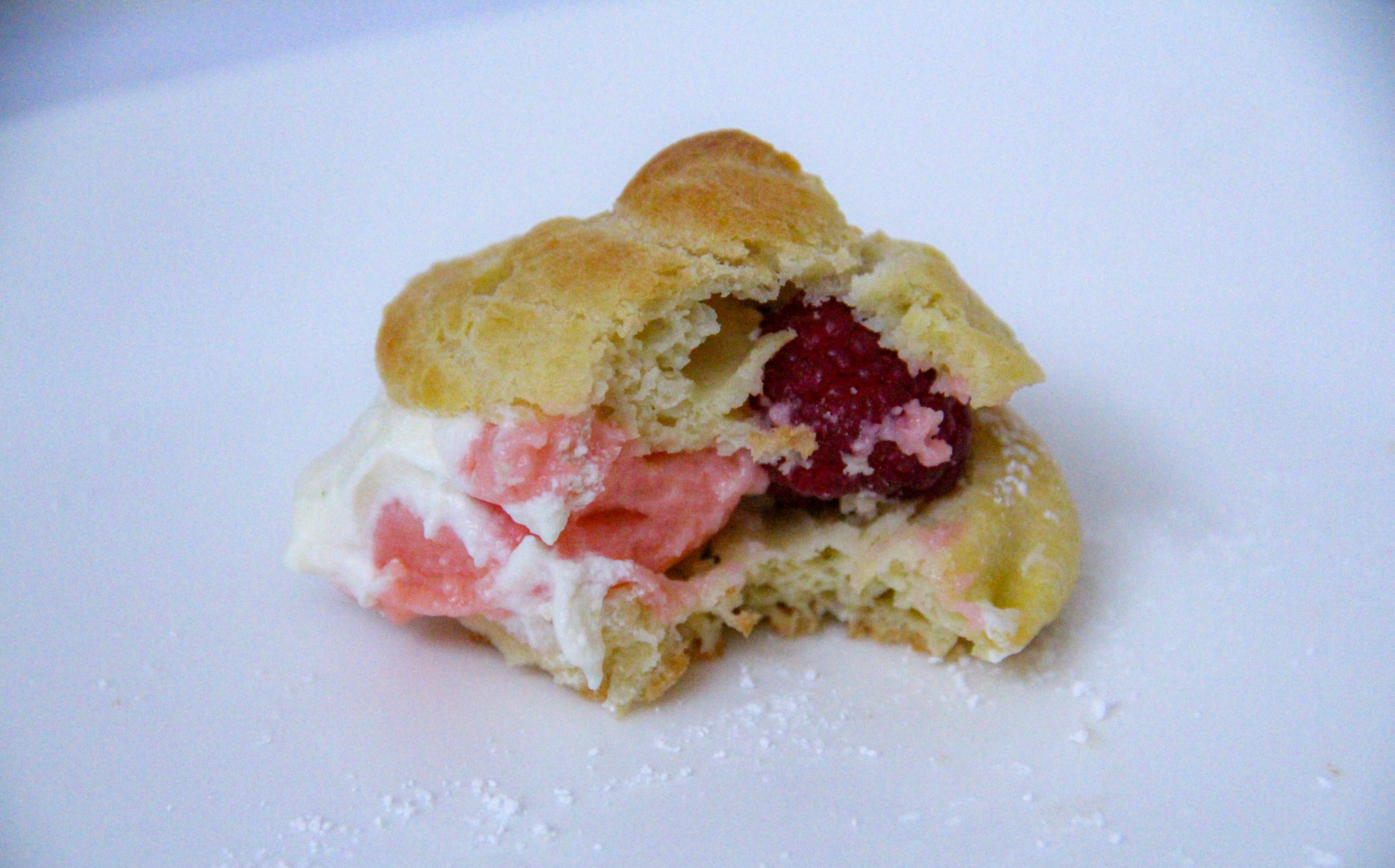 Raspberry Custard Choux Puffs – breadbaby
