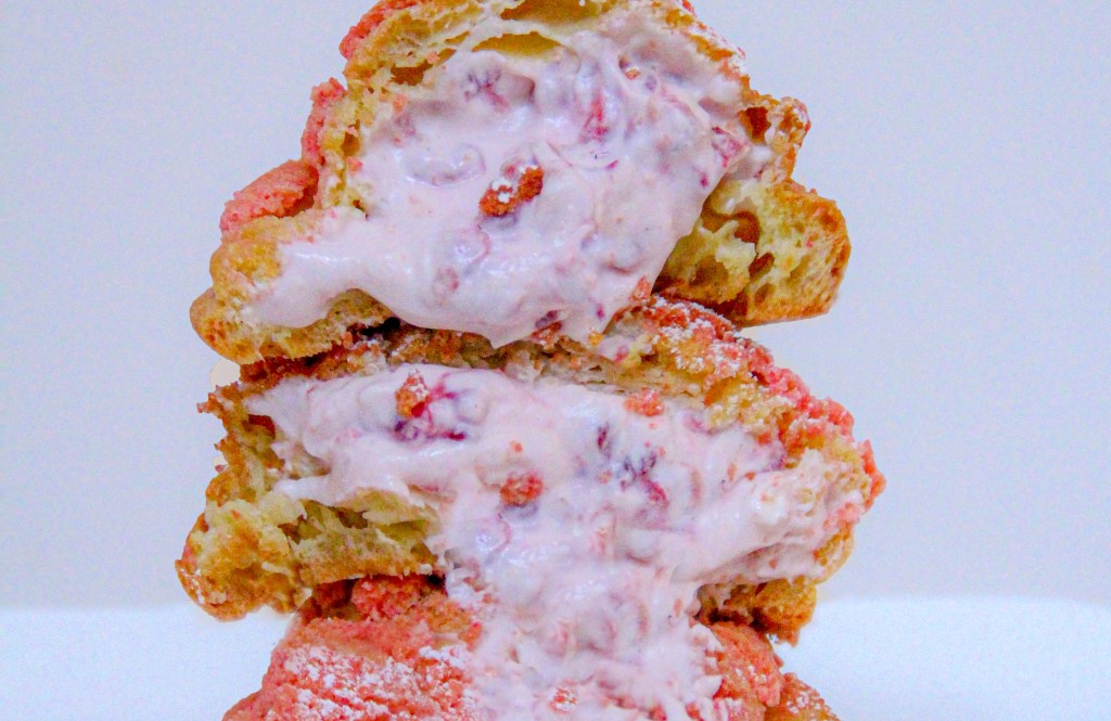 Lychee Raspberry Cheesecake Choux Puffs – breadbaby